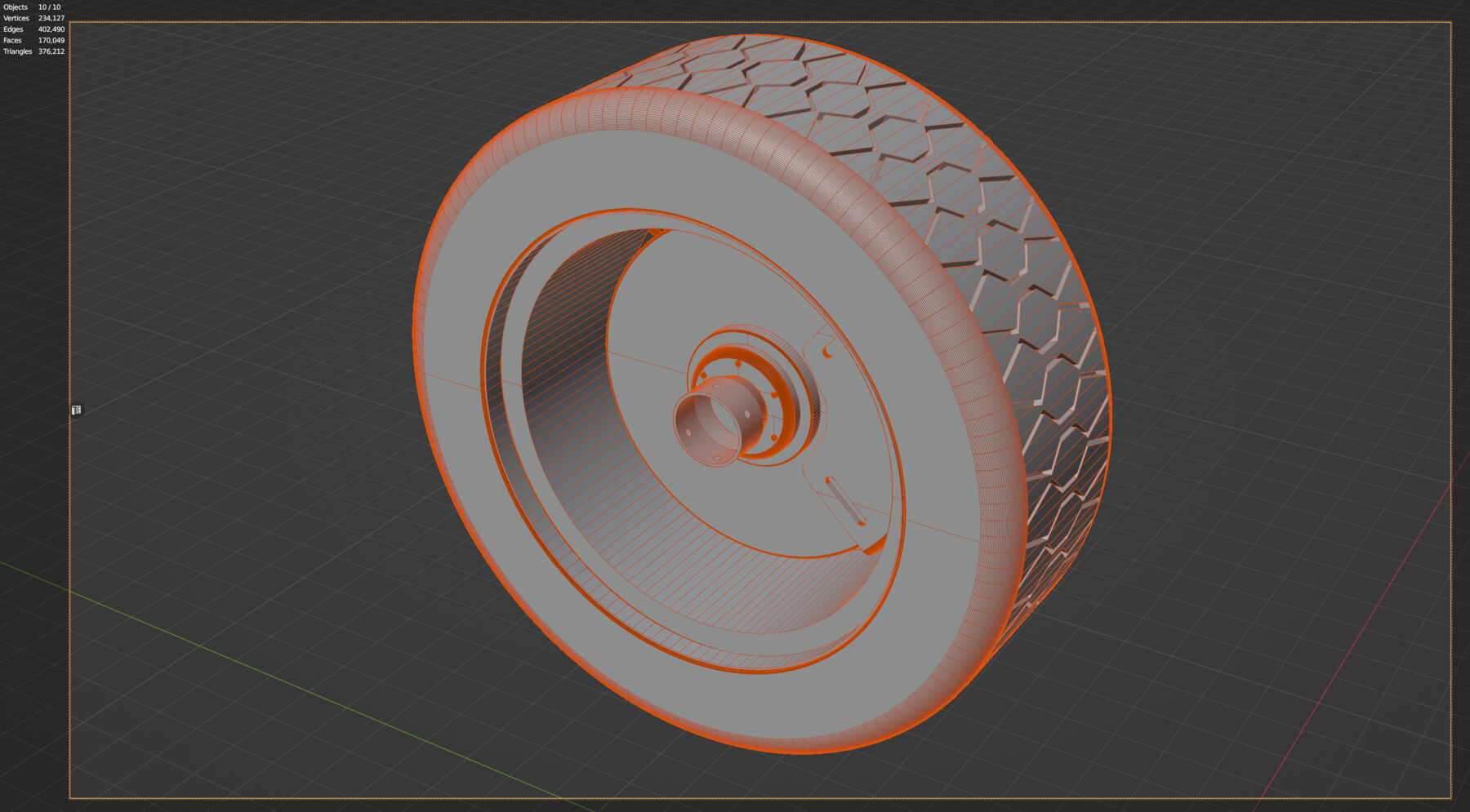 ArtStation - HighPoly Wheel + Tier | Game Assets