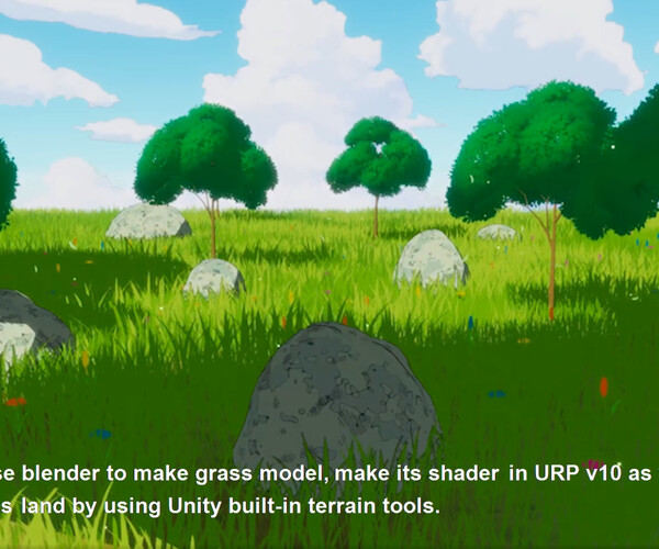 ArtStation - Make Stylized Grass in Unity | Tutorials