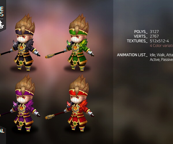 ArtStation - Three kingdoms - Additional Hero Oo | Game Assets