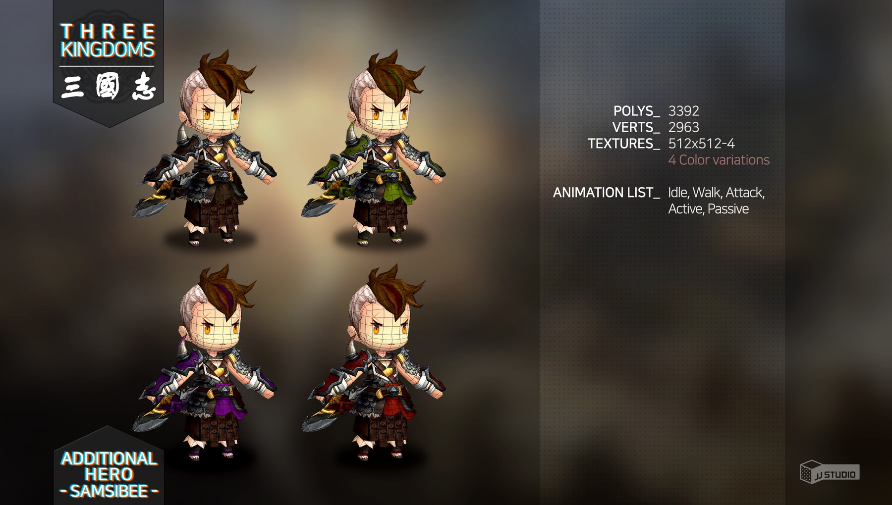 ArtStation - Three kingdoms - Additional Hero Samsibee | Game Assets