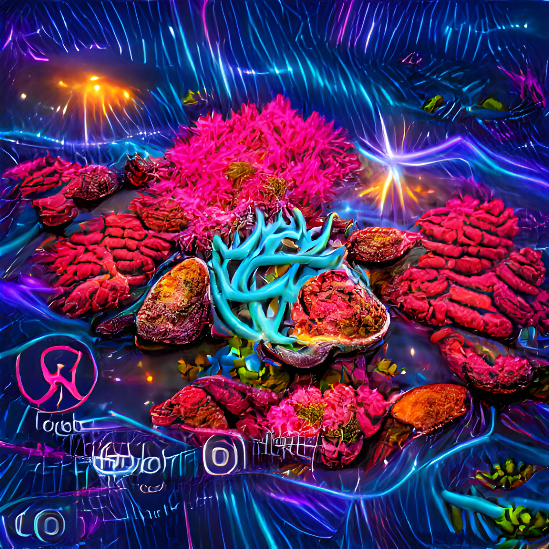 ArtStation - Lightning storm coral reef | Artworks