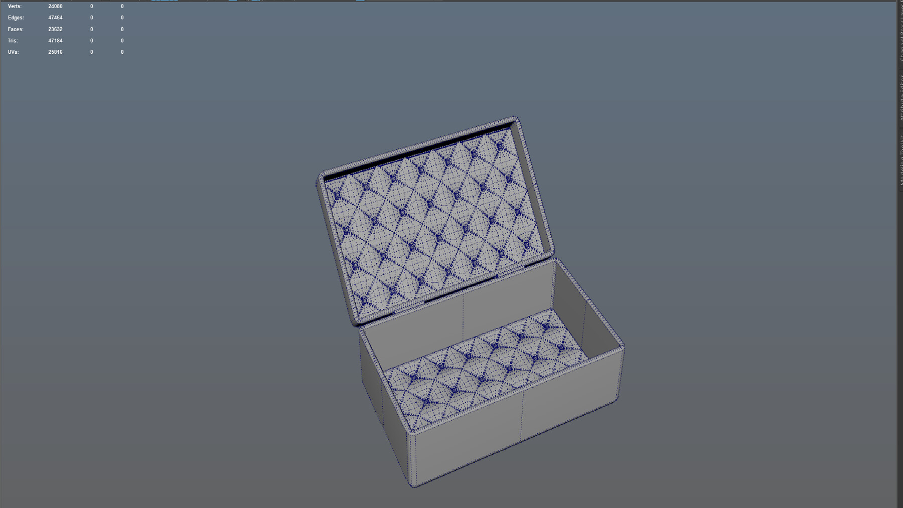 ArtStation - Vintage retro jewelry box PBR low-poly 3D model | Resources