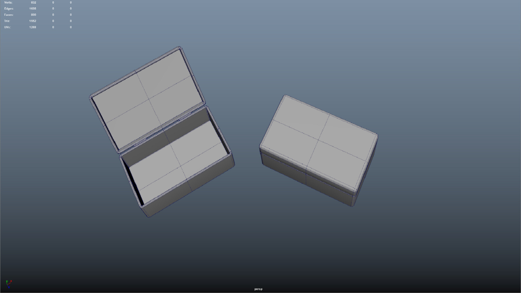 ArtStation - Vintage retro jewelry box PBR low-poly 3D model | Resources