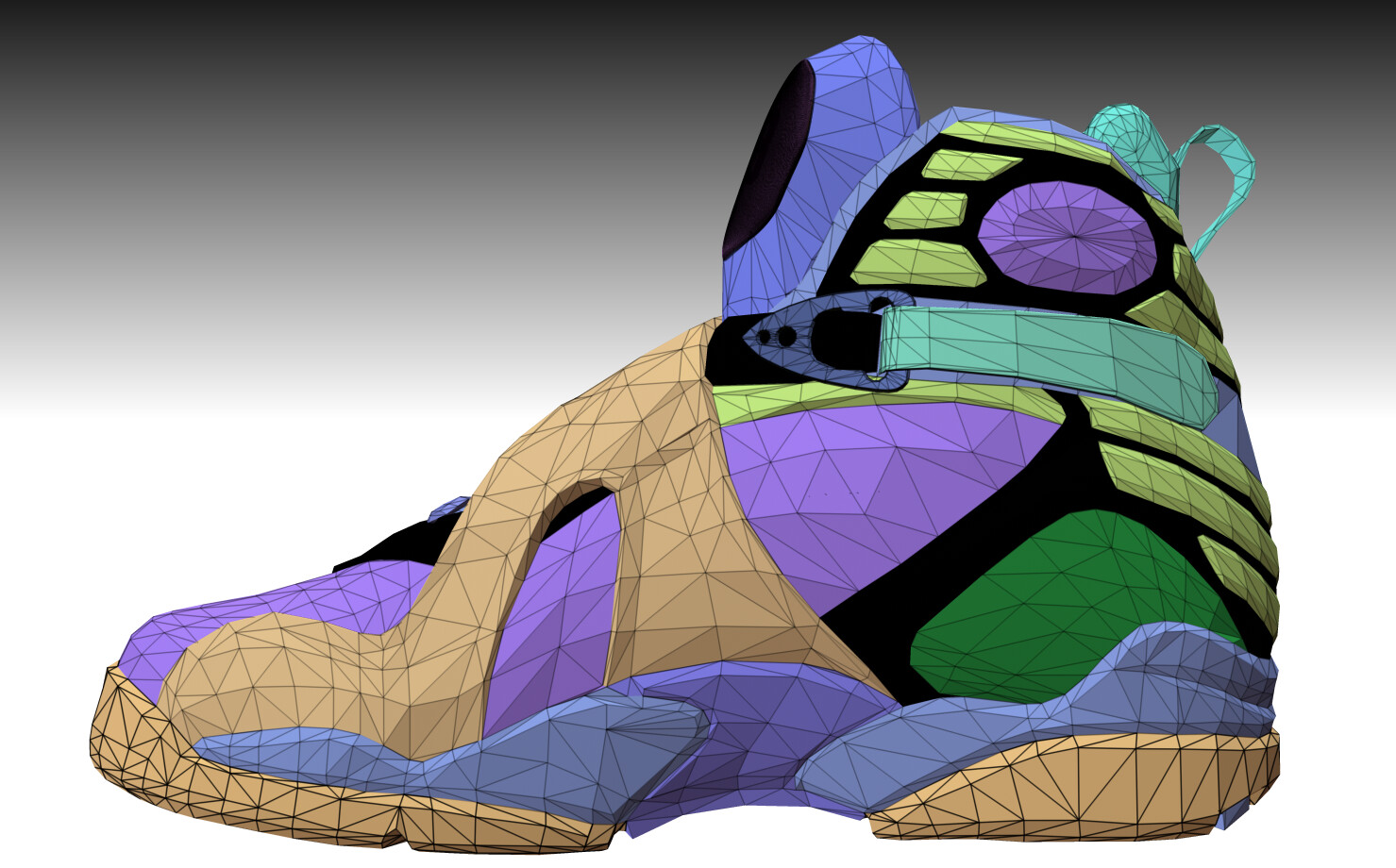ArtStation - NIKE AIR JORDAN CUSTOM SHOES low-poly | Game Assets