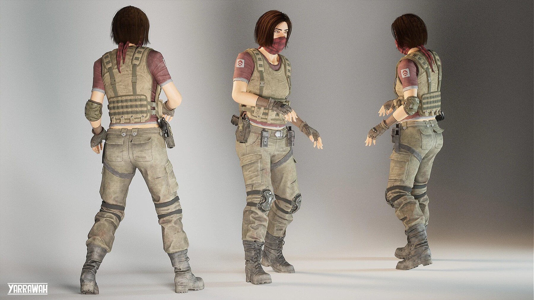 ArtStation - Survival NPC - Sarah "Sal" Jacobs [UE4] | Game Assets