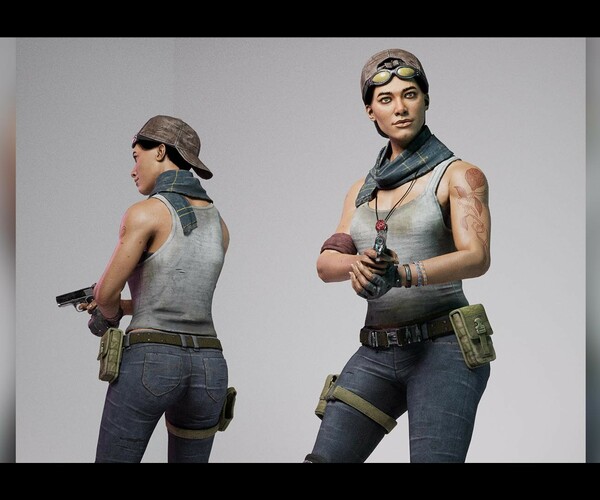 ArtStation - Survival NPC's - Maria and Sarah - Two Pack [UE4] | Game ...