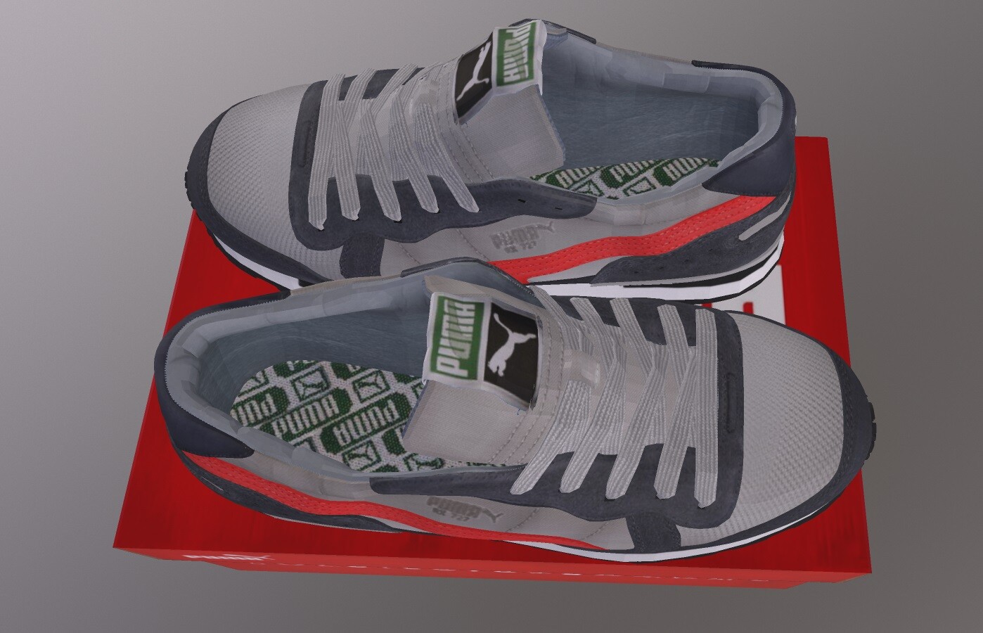 ArtStation - PUMA RX 727 SHOES low-poly | Game Assets