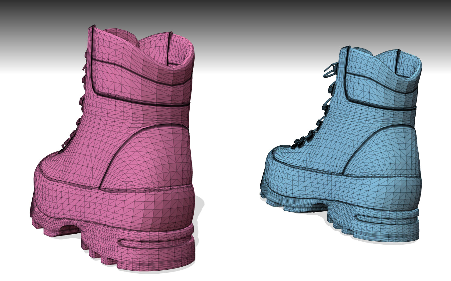 ArtStation - TIMBERLAND RETRO SHOES low-poly | Game Assets