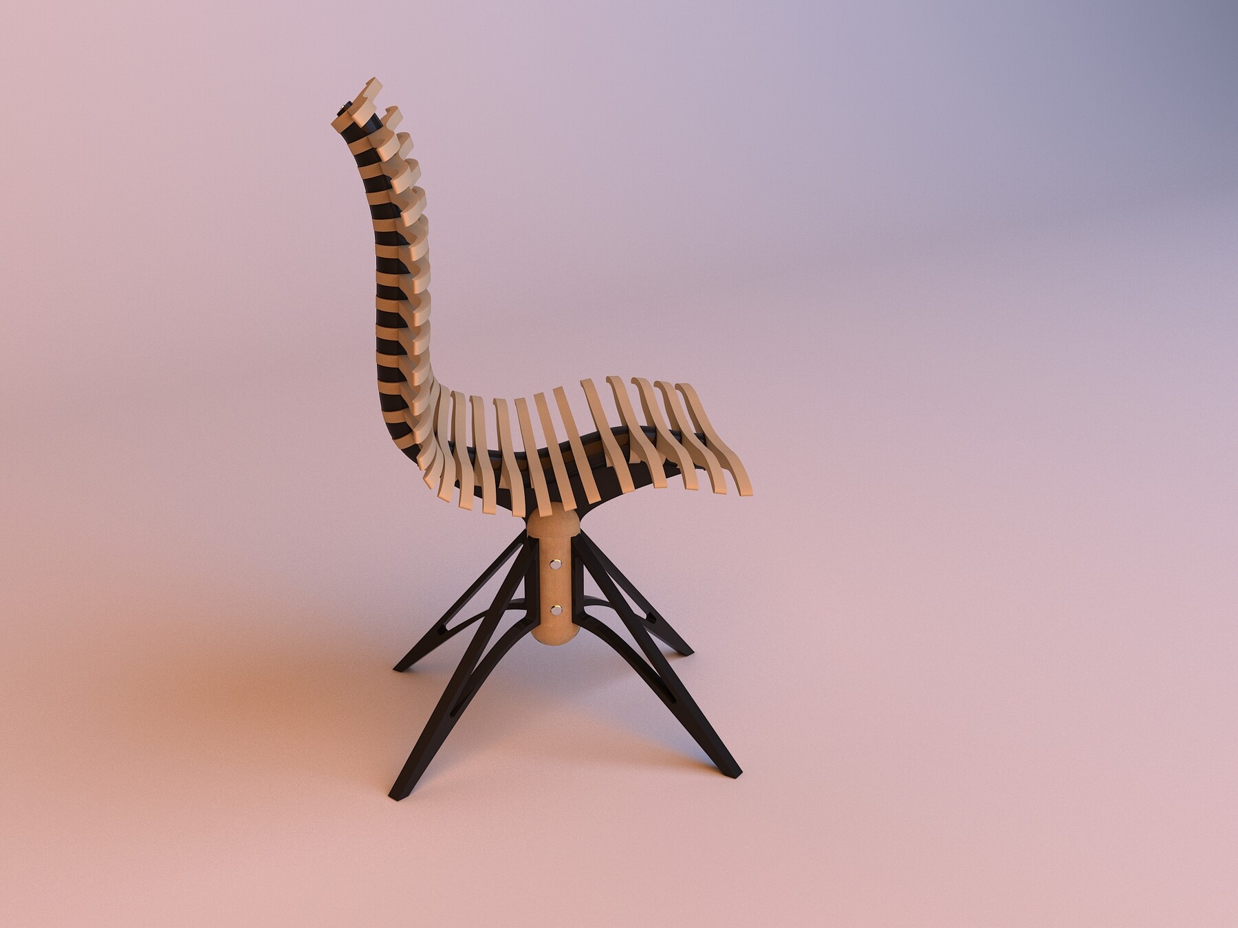 ArtStation - Parametric ergonomic spine chair | Game Assets