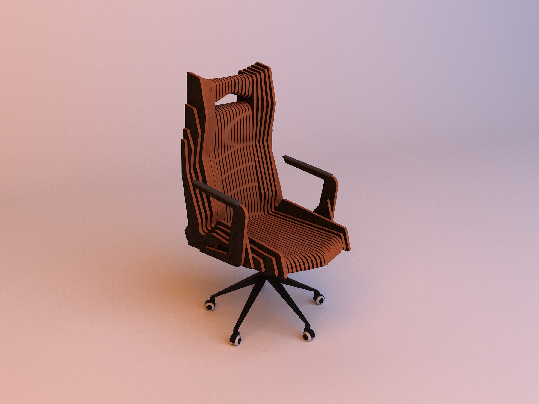 ArtStation - Parametric wooden chair on the cross | Game Assets