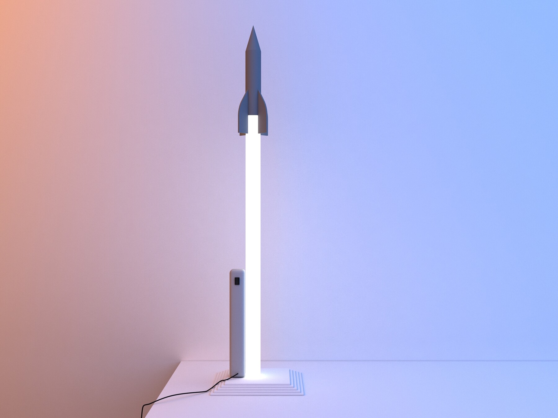 ArtStation - Table Lamp Rocket | Game Assets