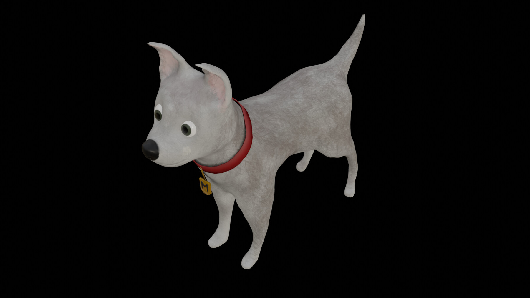 ArtStation - White Dog | Game Assets