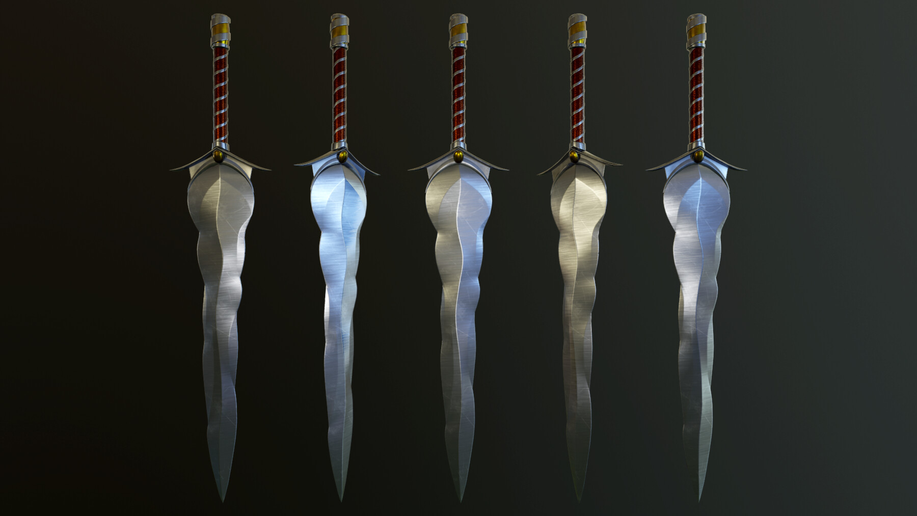 ArtStation - 3D Low-Poly Model - Sword Wave | Game Assets