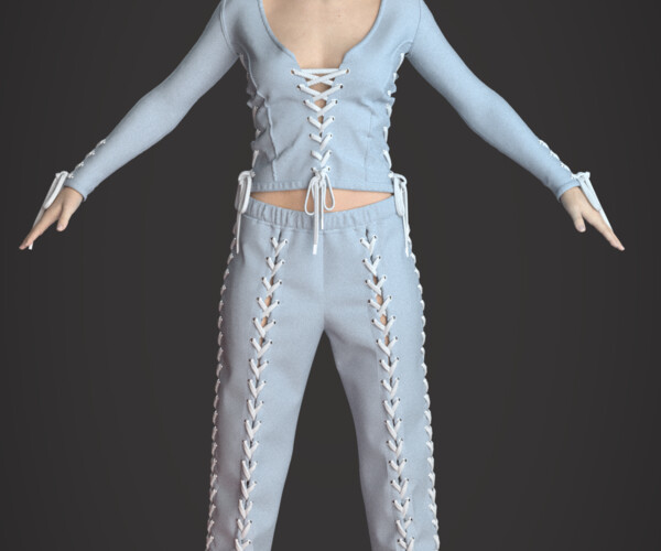 ArtStation - Laced Tracksuit | Game Assets