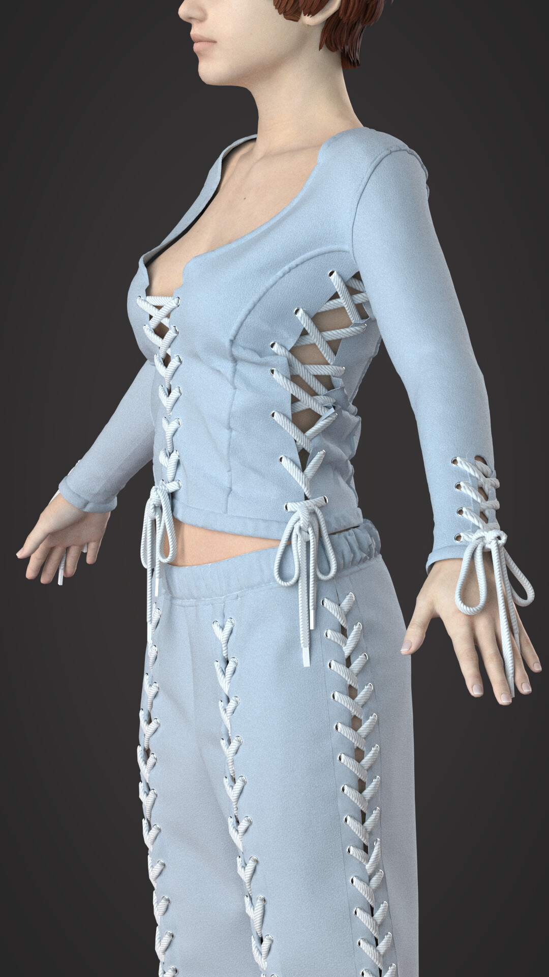 ArtStation - Laced Tracksuit | Game Assets