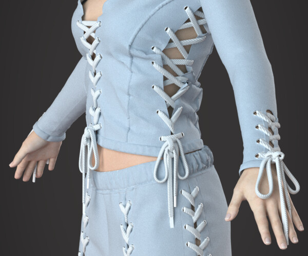 ArtStation - Laced Tracksuit | Game Assets