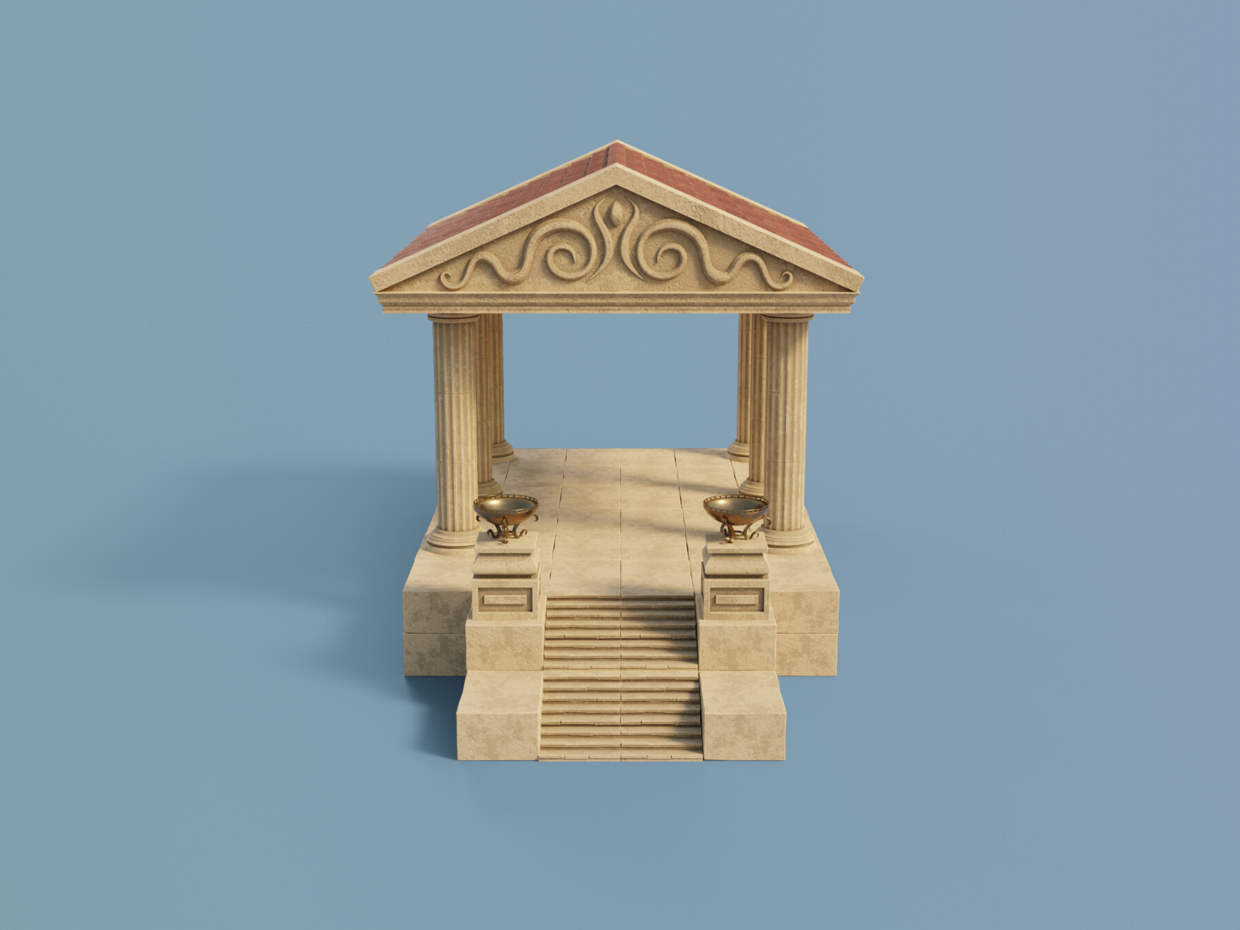 ArtStation - Ancient Temple Building Set | Game Assets