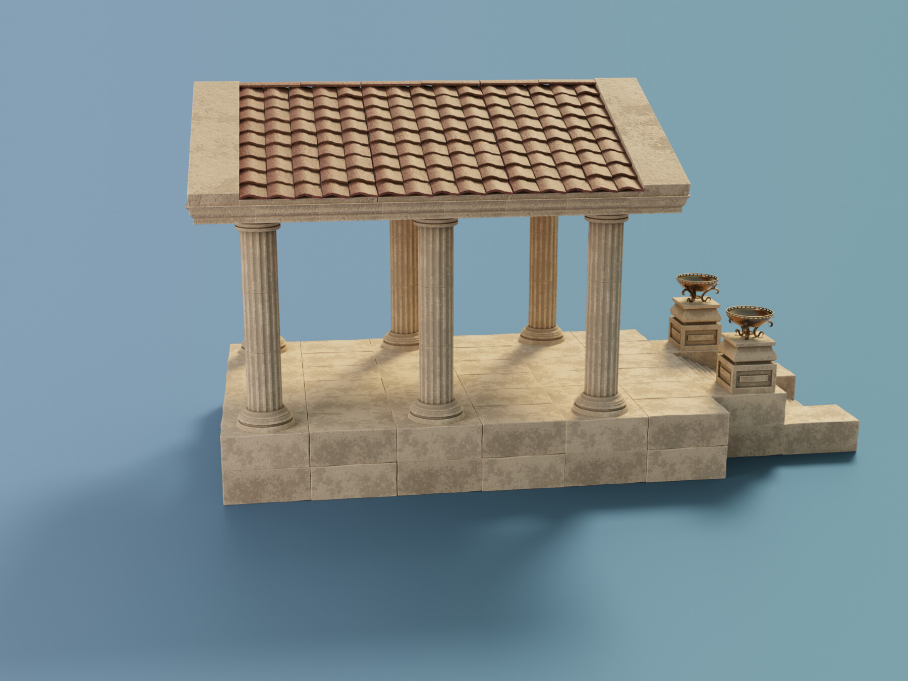 ArtStation - Ancient Temple Building Set | Game Assets