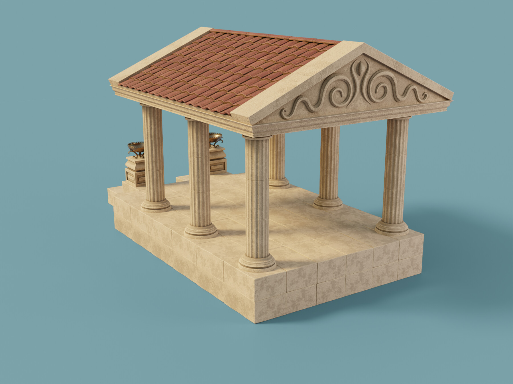 ArtStation - Ancient Temple Building Set | Game Assets