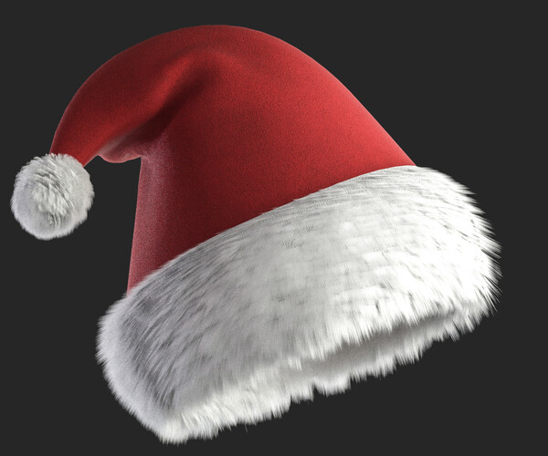 ArtStation - Santa Hat Game Ready | Game Assets