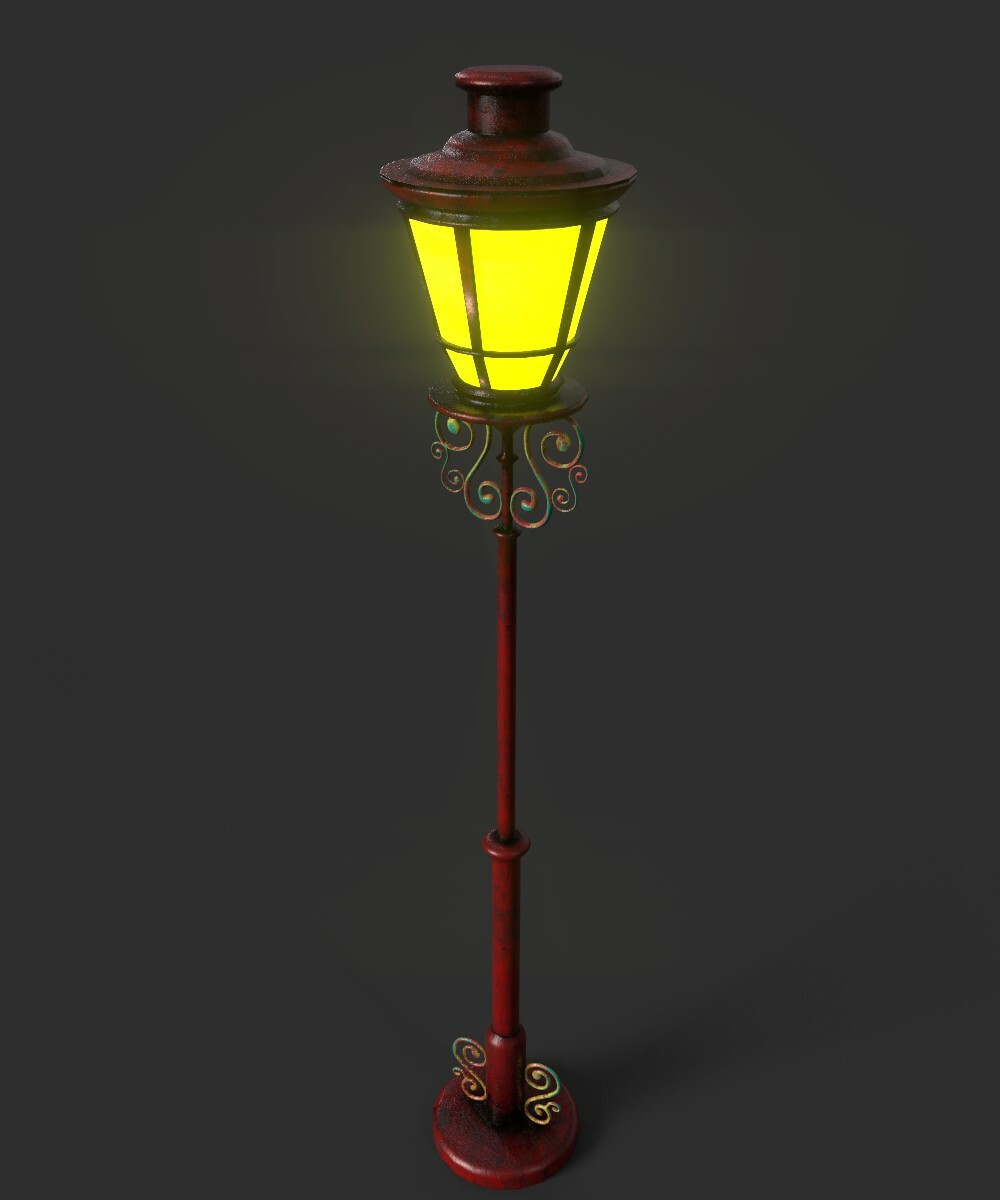 ArtStation - Street Lamp 18 | Game Assets