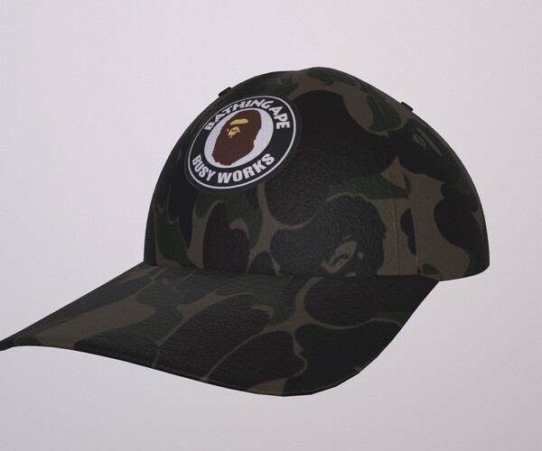 ArtStation - BAPE CAP low-poly A BATHING APE | Game Assets