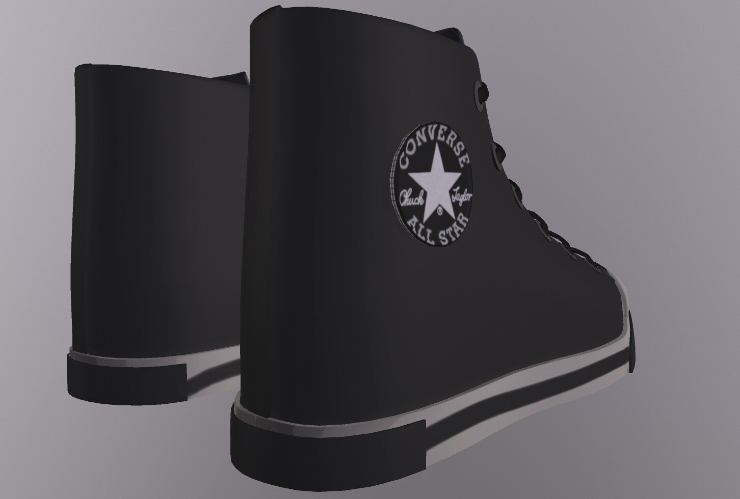 ArtStation - CONVERSE SHOES DARK STYLE low-poly | Game Assets