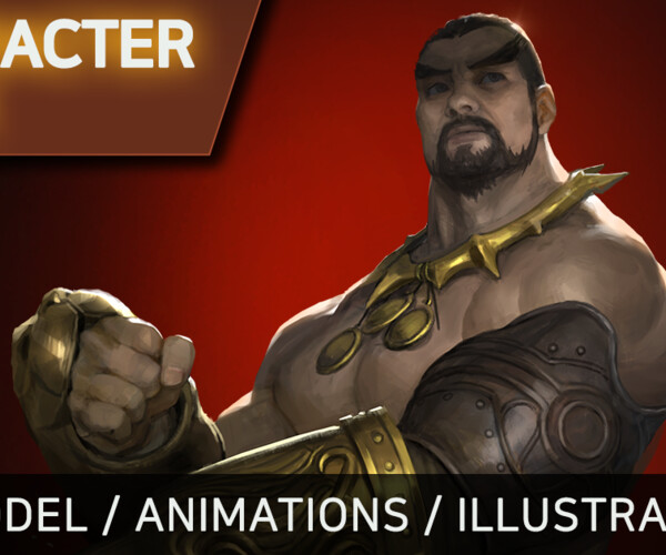 ArtStation - MMORPG Character Pack - Monk | Game Assets