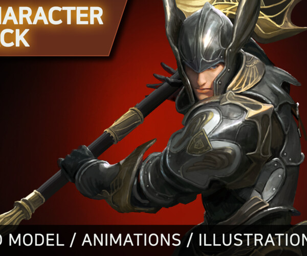 ArtStation - MMORPG Character Pack - All Characters | Game Assets