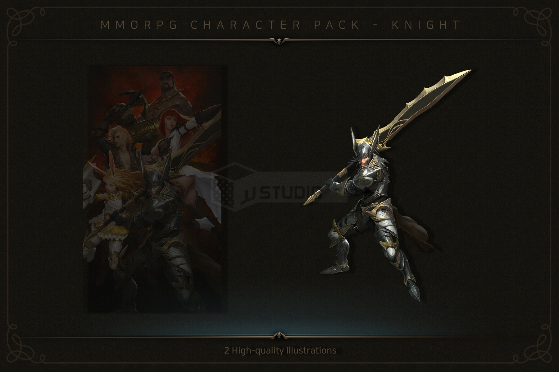 ArtStation - MMORPG Character Pack - All Characters | Game Assets