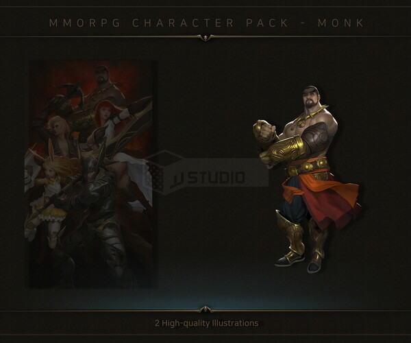 ArtStation - MMORPG Character Pack - All Characters | Game Assets