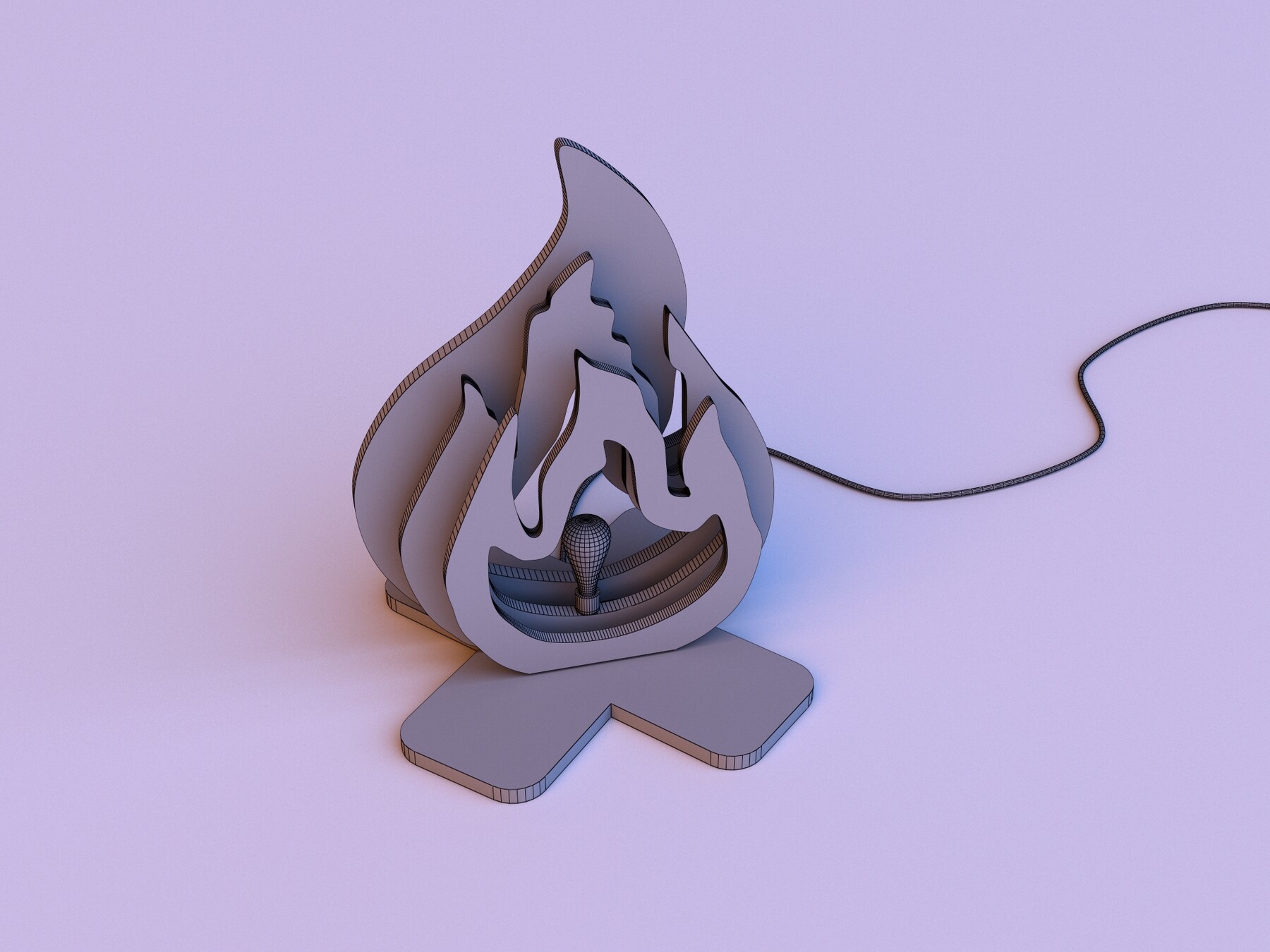 ArtStation - Campfire Wood Lamp | Game Assets