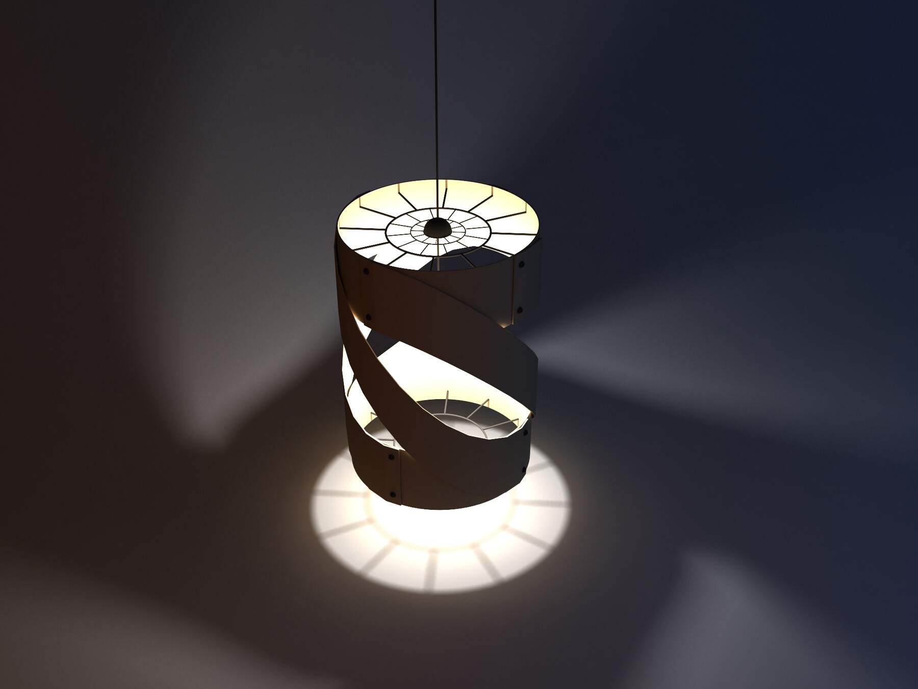 ArtStation - Spiral Paper Lamp | Game Assets