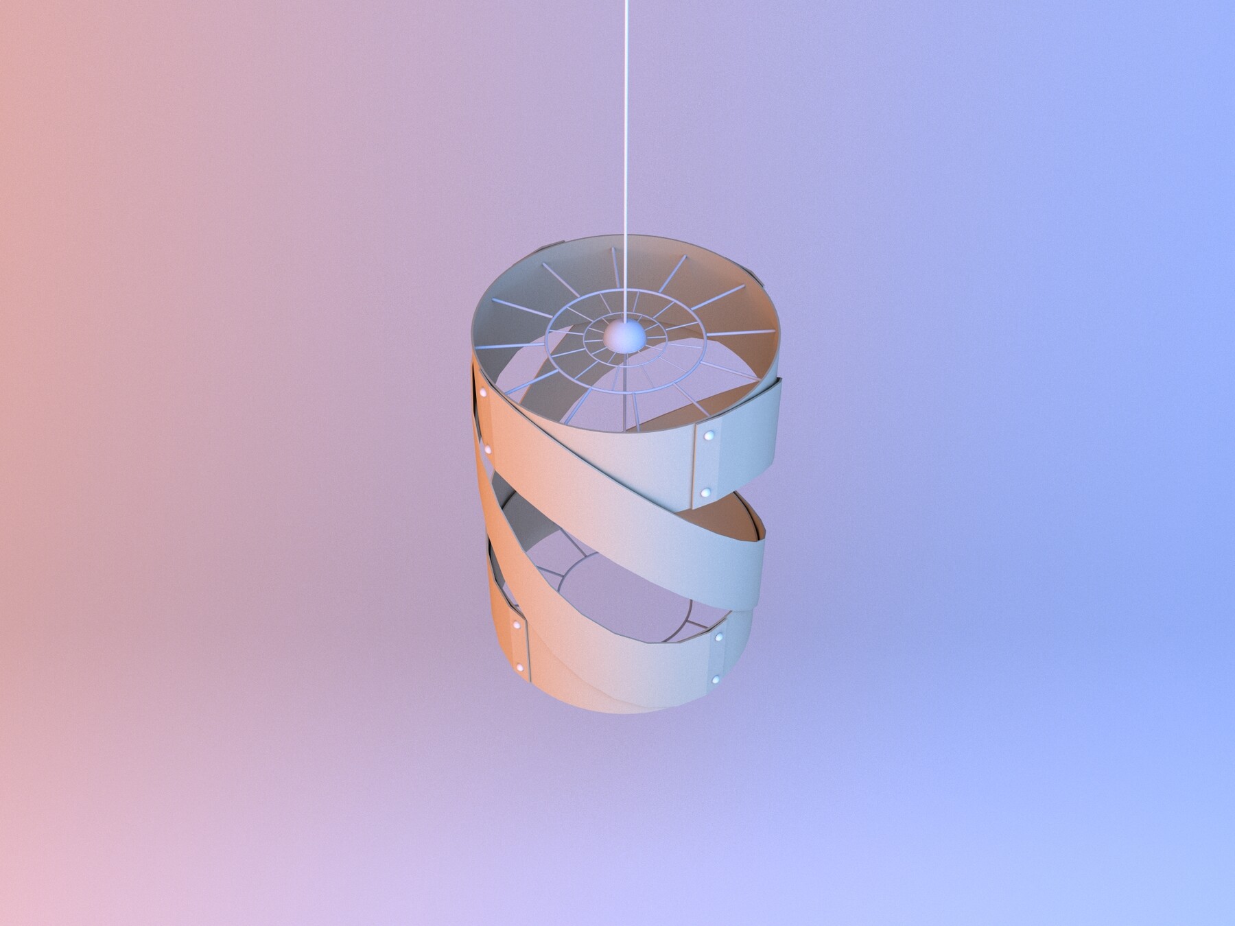 ArtStation - Spiral Paper Lamp | Game Assets