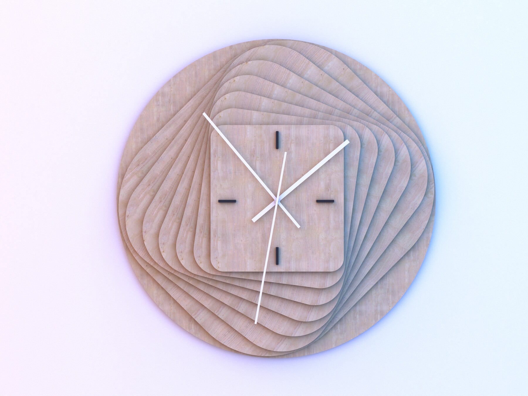 ArtStation - Parametric wood Clock | Game Assets