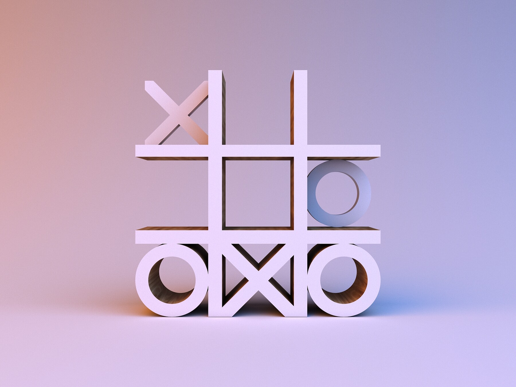 ArtStation - Tic tac toe Cupboard Shelves | Game Assets