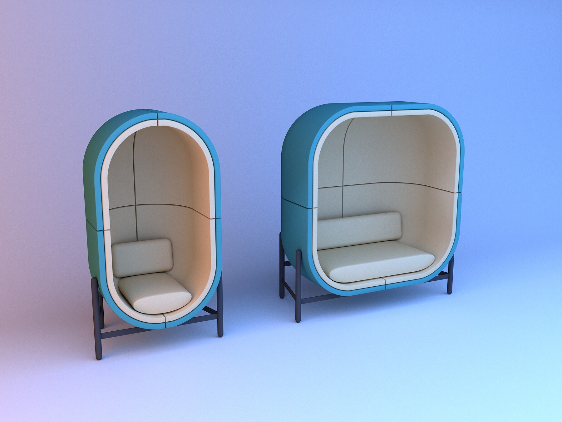 ArtStation - Capsule Office Furniture | Game Assets