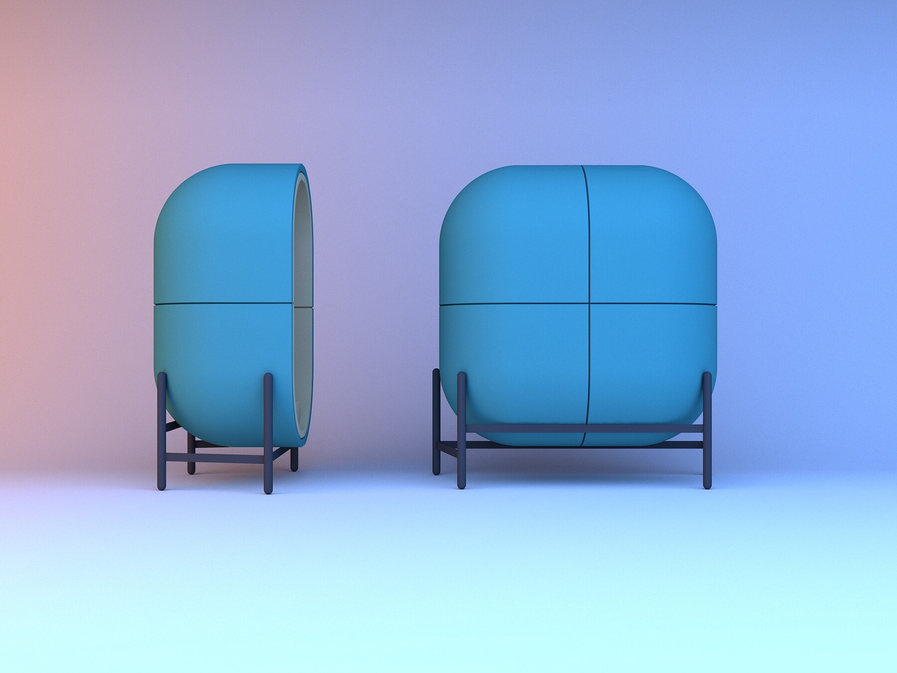 ArtStation - Capsule Office Furniture | Game Assets