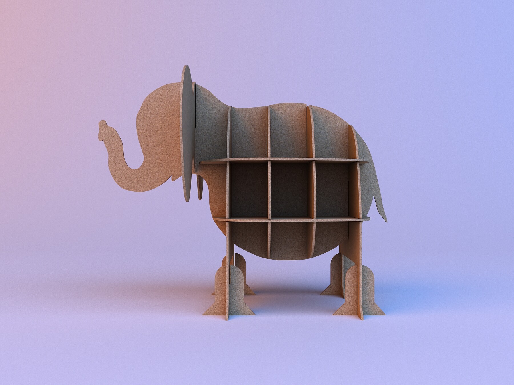 ArtStation - Childrens Elephant Bookcase | Game Assets
