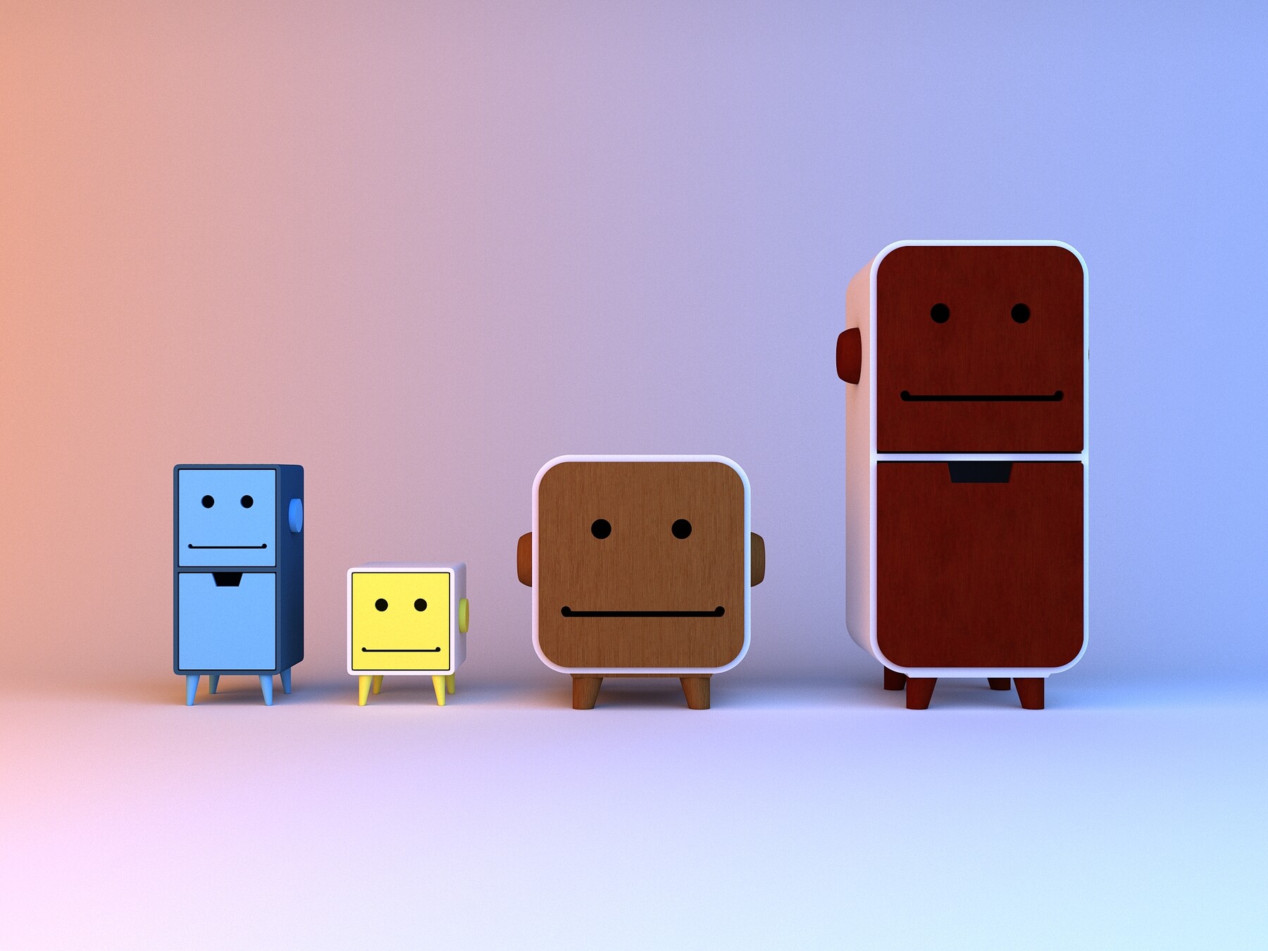 ArtStation - Robot kids storage | Game Assets