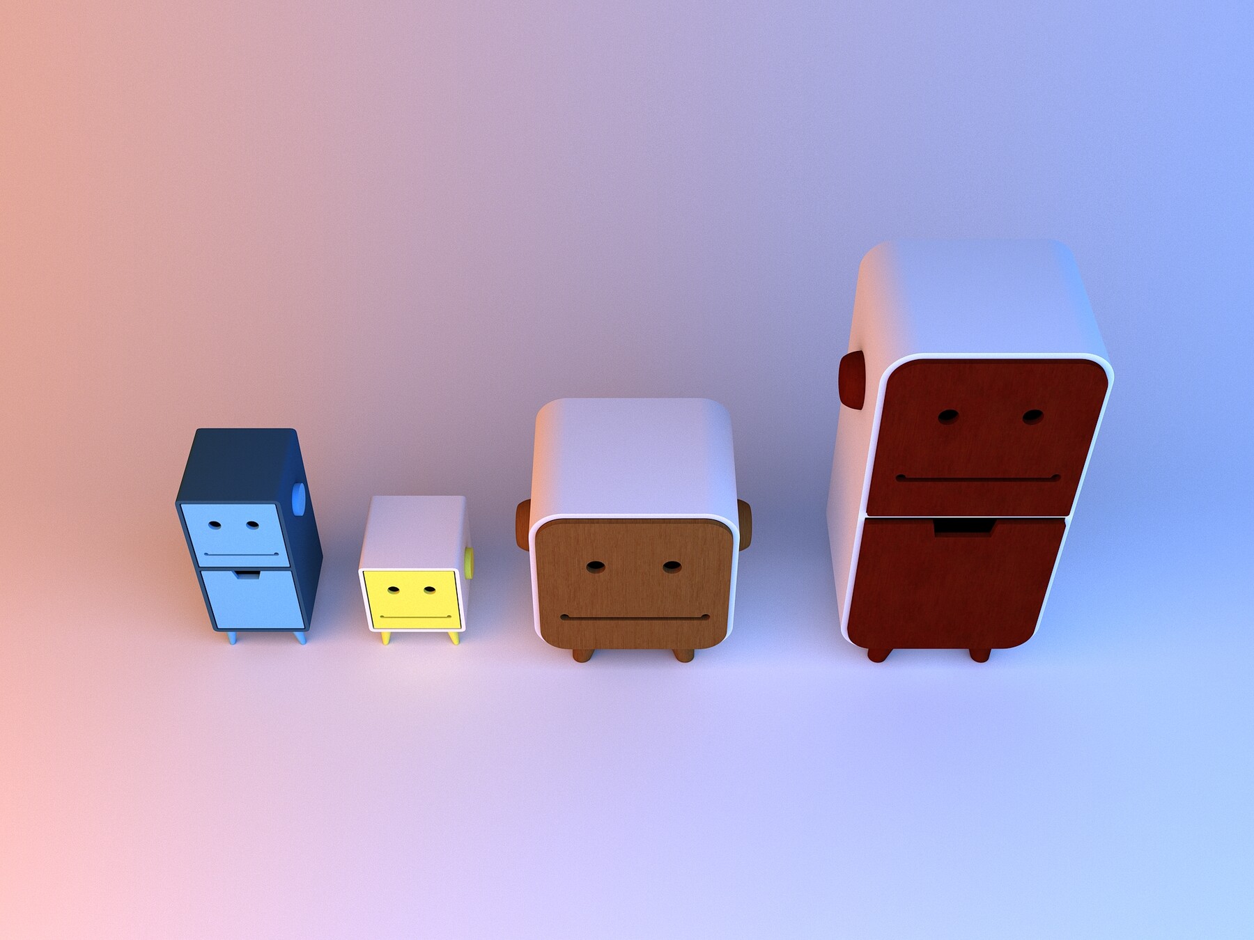 ArtStation - Robot kids storage | Game Assets