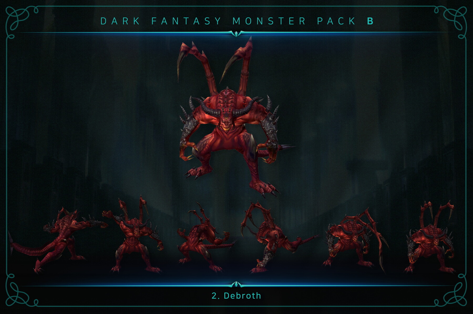 ArtStation - Dark Fantasy Monster Pack B | Game Assets