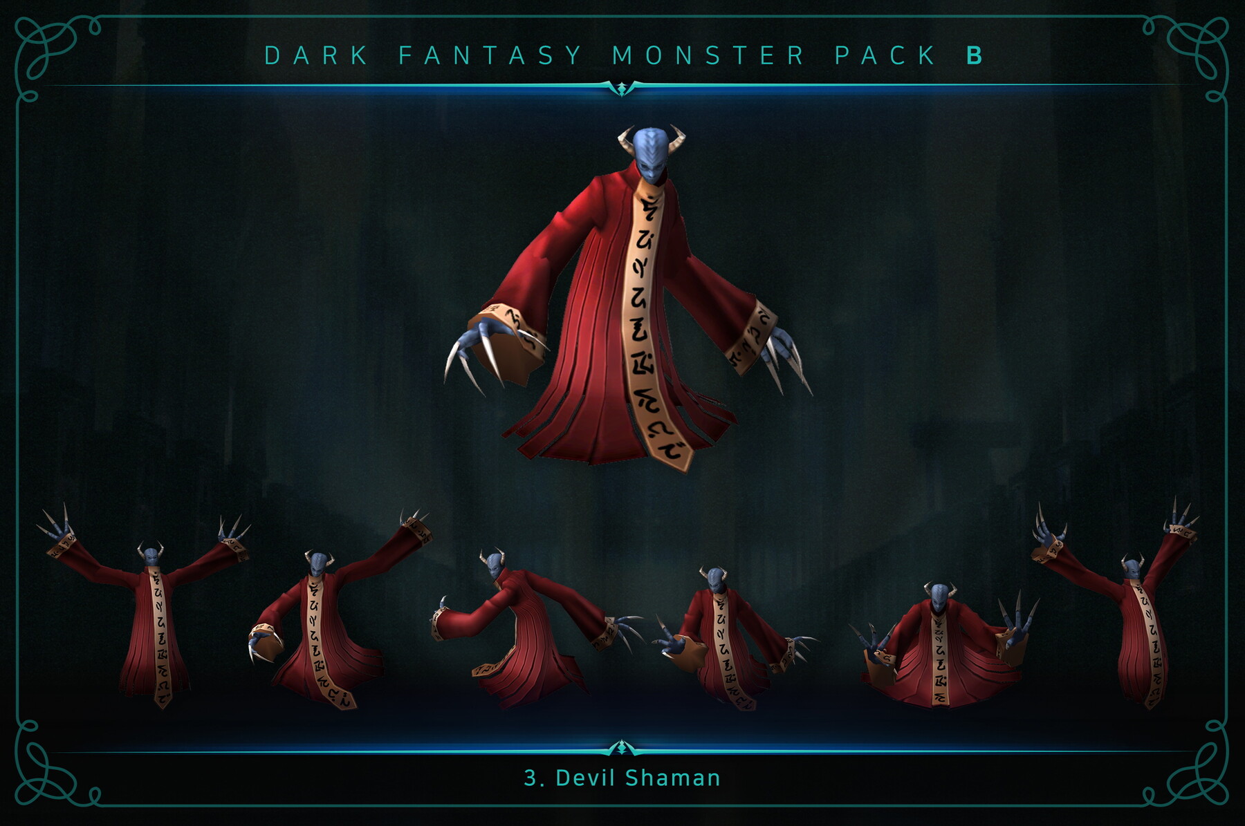 ArtStation - Dark Fantasy Monster Pack B | Game Assets