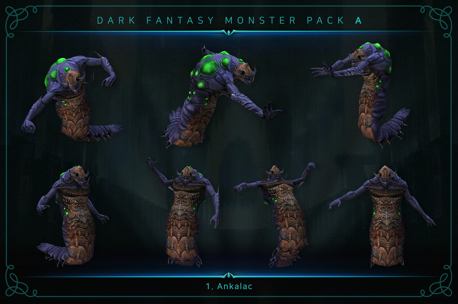 ArtStation - Dark Fantasy Monster Pack A | Game Assets