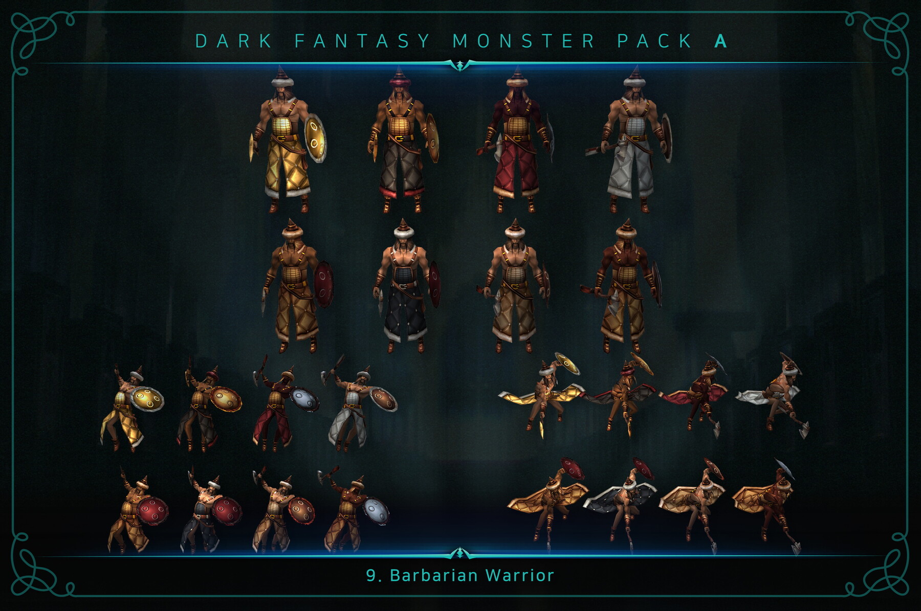 ArtStation - Dark Fantasy Monster Pack A | Game Assets