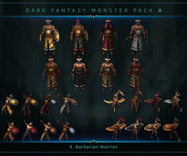 ArtStation - Dark Fantasy Monster Pack A | Game Assets