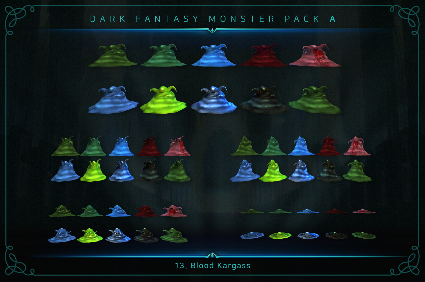 ArtStation - Dark Fantasy Monster Pack A | Game Assets