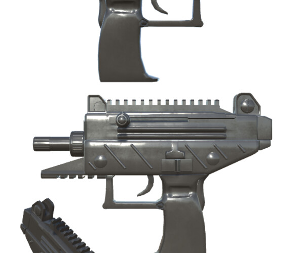 ArtStation - low poly gun | Game Assets