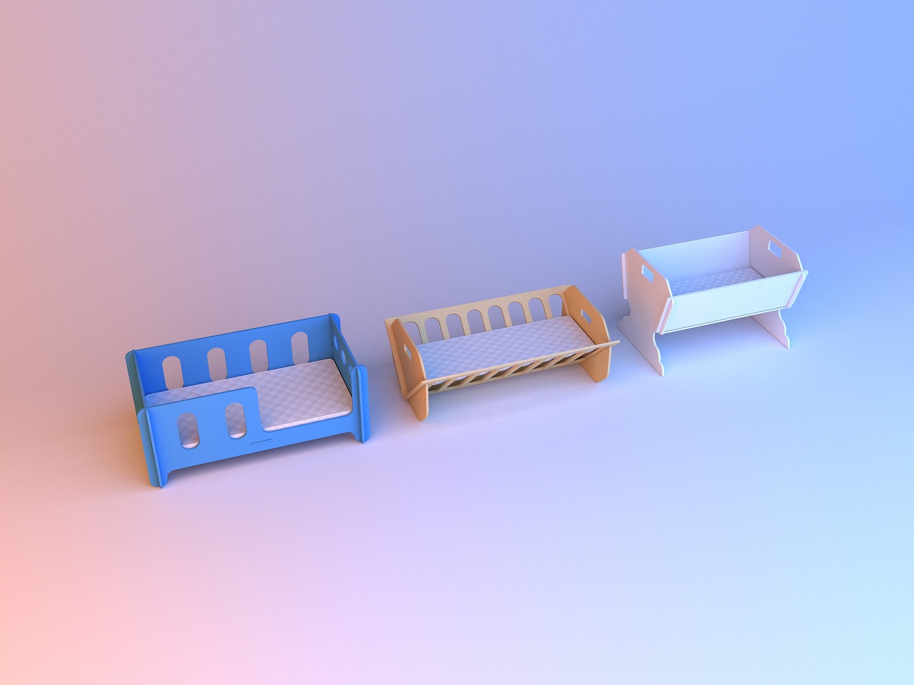 ArtStation - Handmade baby beds | Game Assets