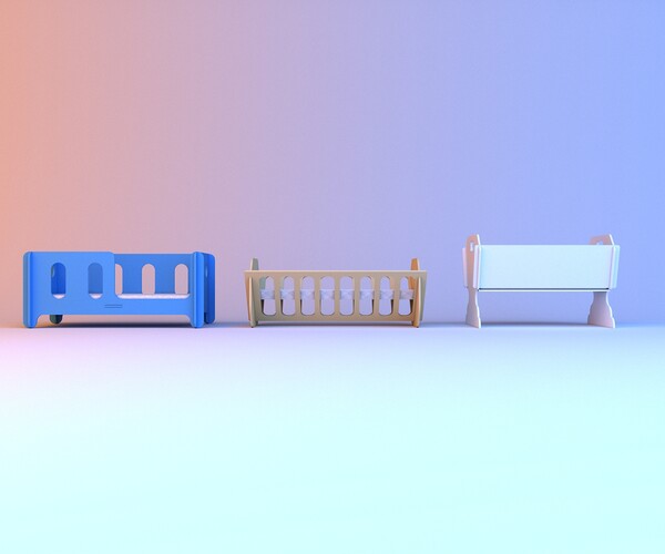 ArtStation - Handmade baby beds | Game Assets
